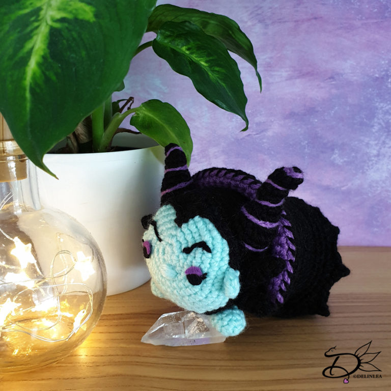 ♥ Free Pattern; Maleficent Tsum Tsum Amigurumi - Delinlea - My little ...
